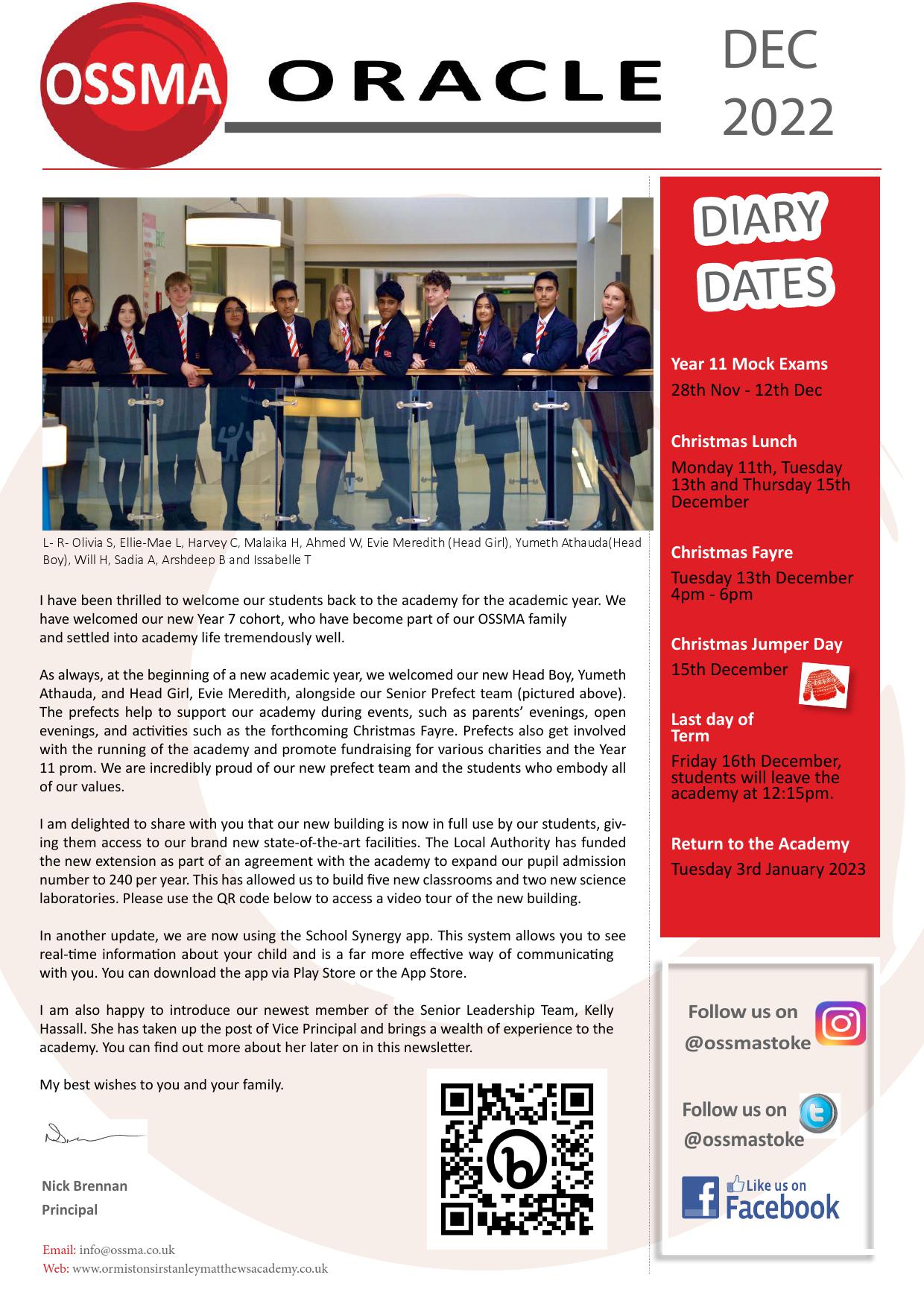 Ormiston Sir Stanley Matthews Academy - Newsletters