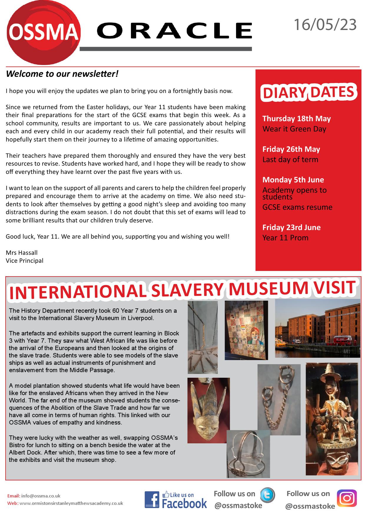 Ormiston Sir Stanley Matthews Academy - Newsletters