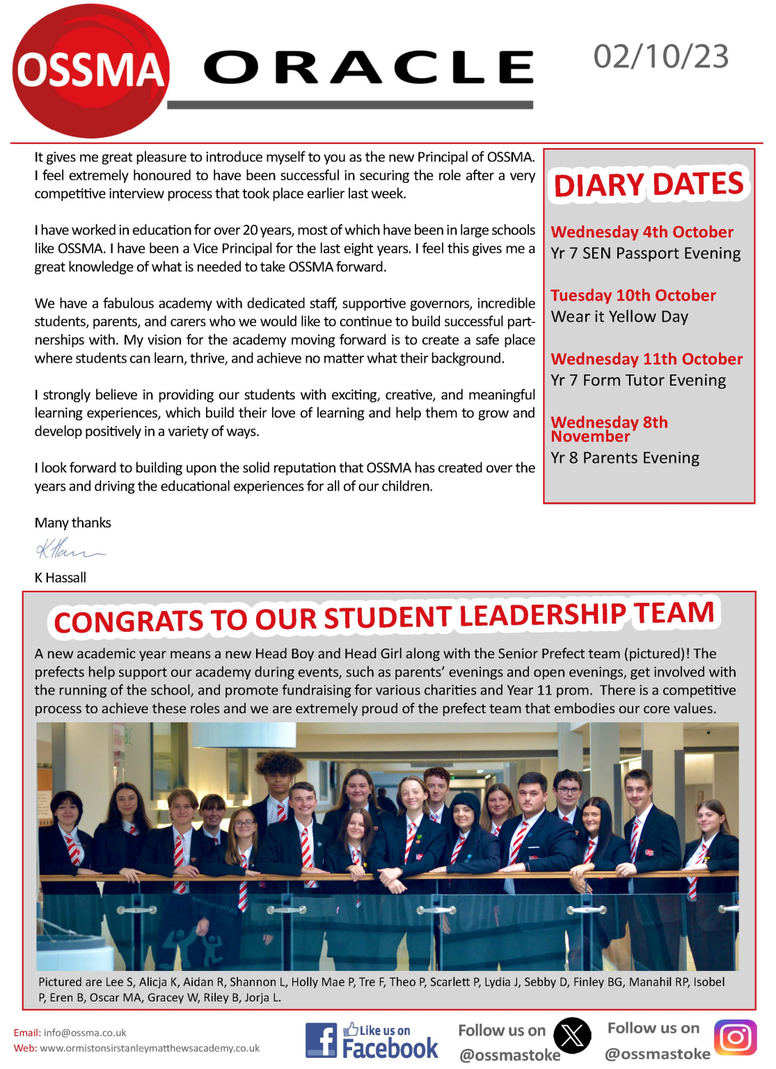 Ormiston Sir Stanley Matthews Academy - Newsletters