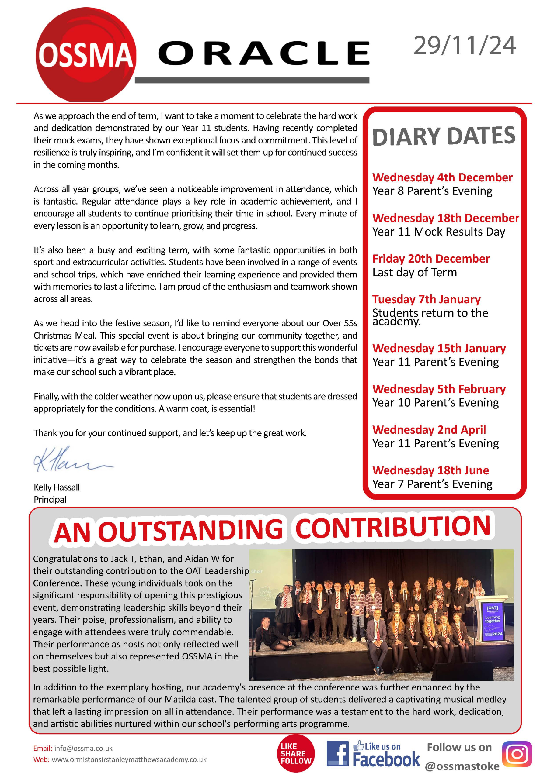 Ormiston Sir Stanley Matthews Academy - Newsletters