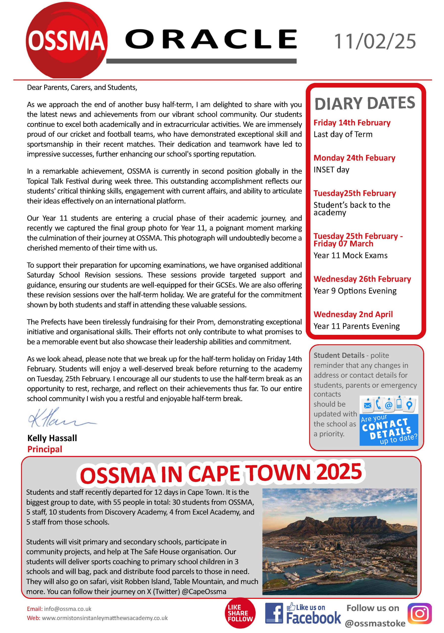 Ormiston Sir Stanley Matthews Academy - Newsletters
